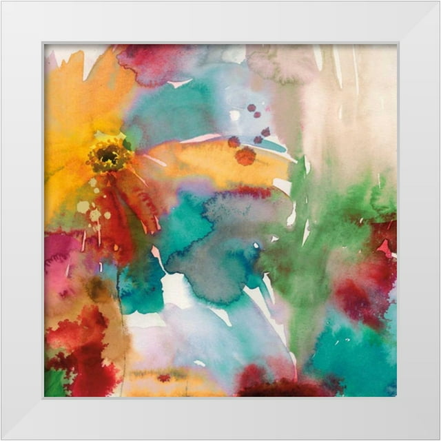 Jensen, Asia 15x15 White Modern Wood Framed Museum Art Print Titled - Elena I - Walmart.com