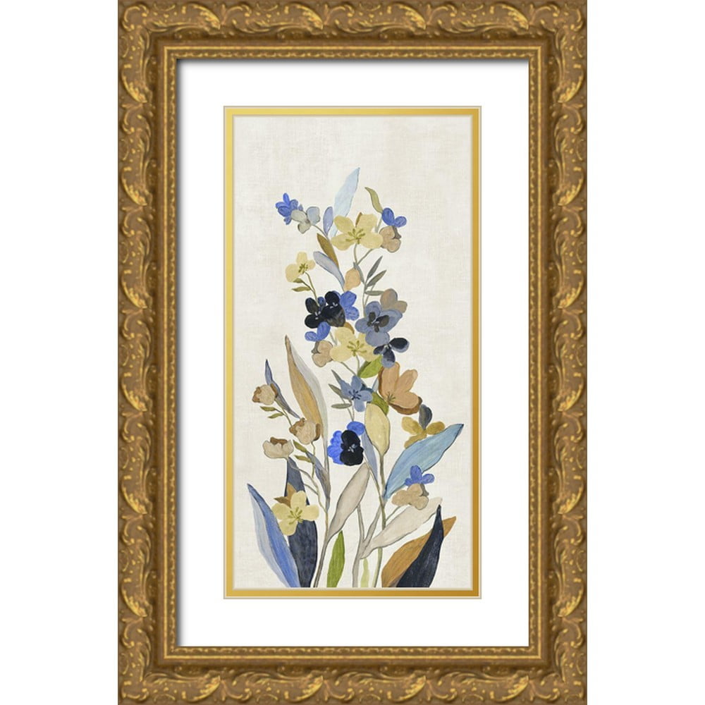 Jensen, Asia 18x32 Gold Ornate Wood Framed with Double Matting Museum ...