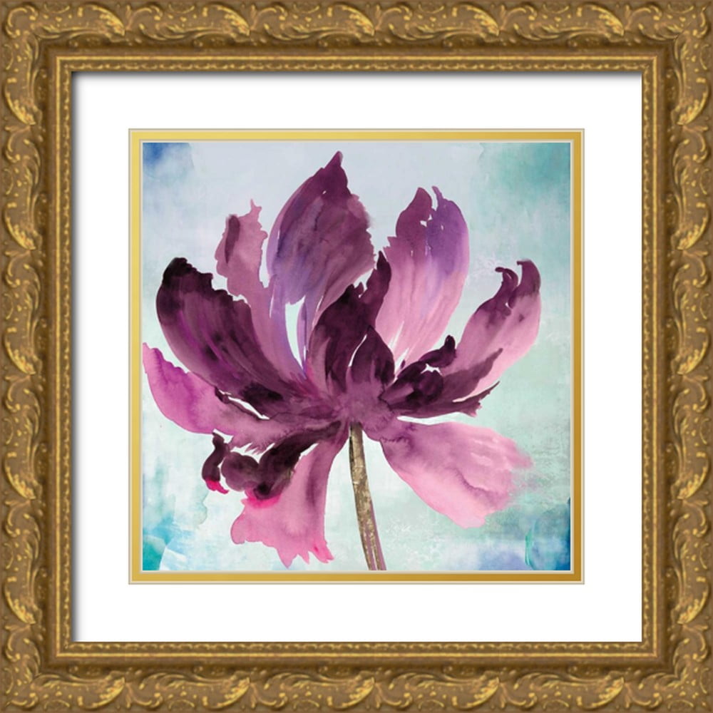 Jensen, Asia 26x26 Gold Ornate Wood Framed with Double Matting Museum Art Print Titled - Tye Dye ...