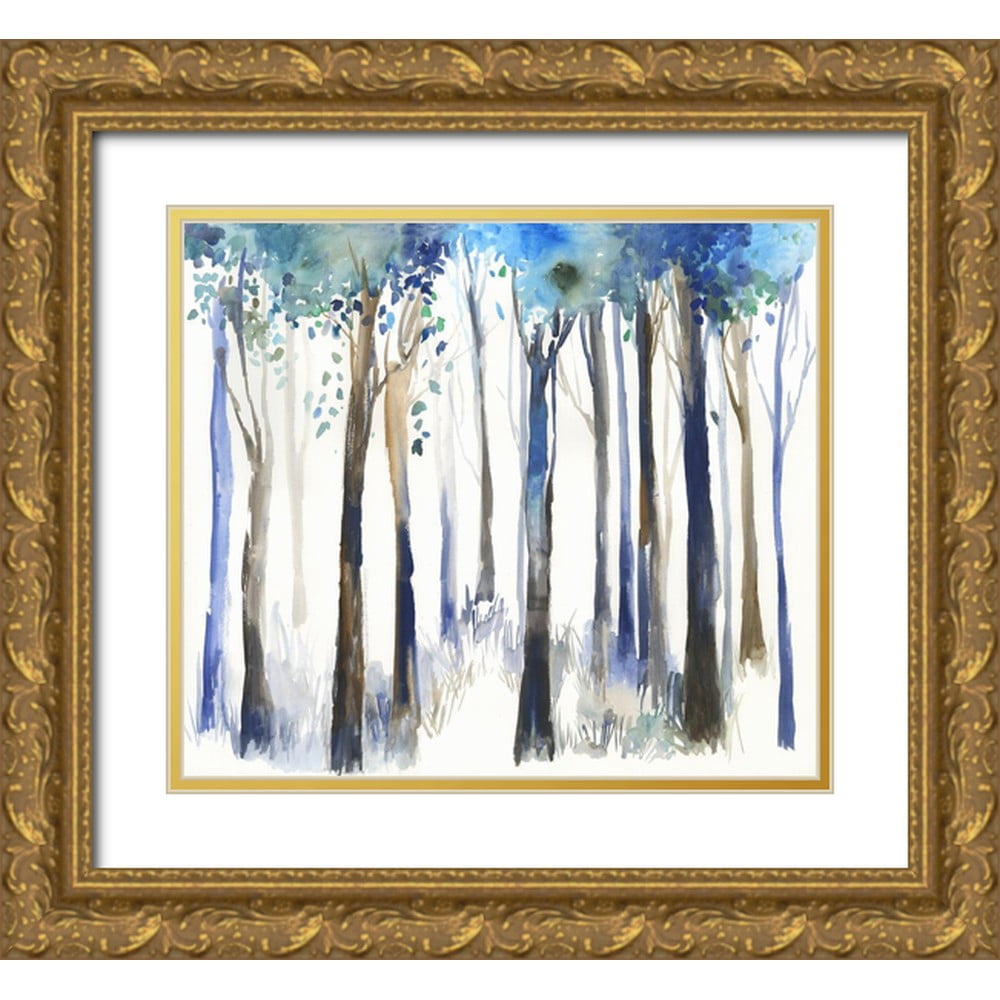 Jensen, Asia 29x26 Gold Ornate Wood Framed with Double Matting Museum ...