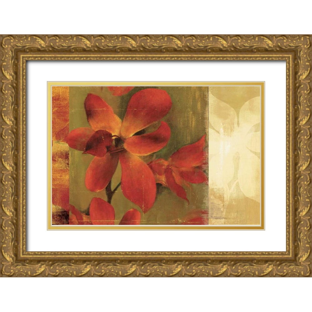 Jensen, Asia 32x23 Gold Ornate Wood Framed with Double Matting Museum Art Print Titled - Crimson ...
