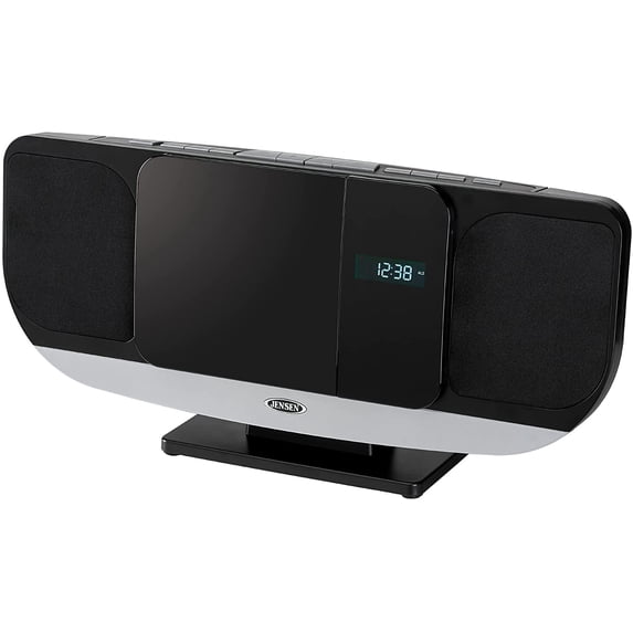 Jensen Bluetooth Digital CD Player with FM Radio, Mega Bass, Wall ...