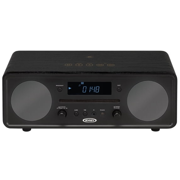 Jensen Home Stereo System with Bluetooth, Compact AM/FM Radio and CD ...