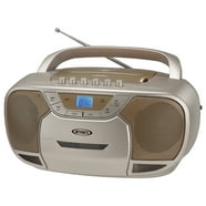 JENSEN Portable Boombox/Stereo Cassette Recorder & CD Player with AM/FM ...