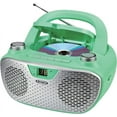 Jensen Portable Green Boombox with Bluetooth, MP3, CD-485-GR, Digital ...