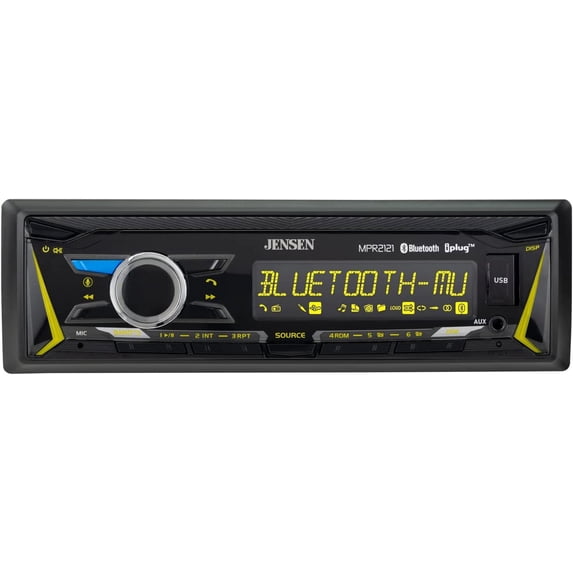 Jensen MPR2121 Car Stereo | Bluetooth, AM/FM, USB Playback & Charging ...