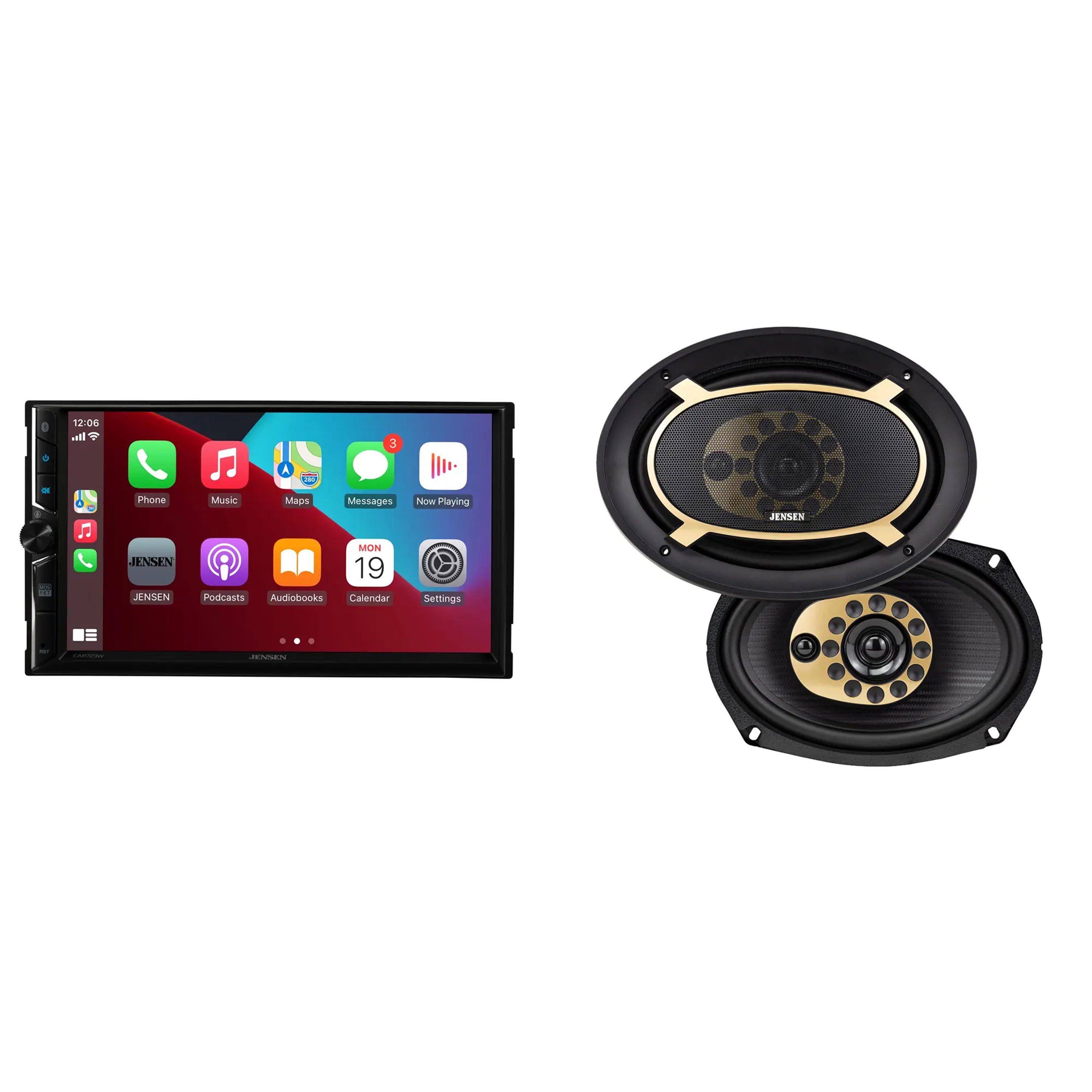 Jensen Car723w 7 Touch Screen Digital Multimedia Receiver Wireless Or