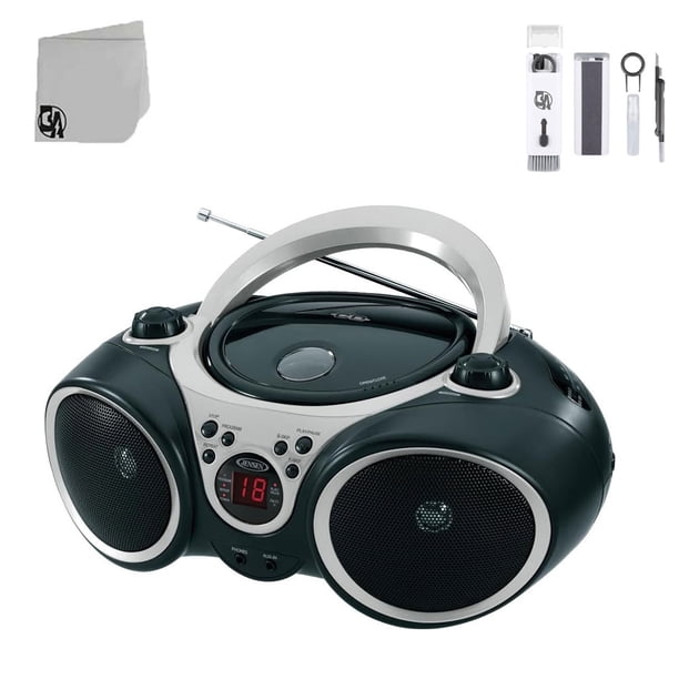 Jensen CD-490 Portable Sport Stereo CD Player with AM/FM Radio - Silver ...