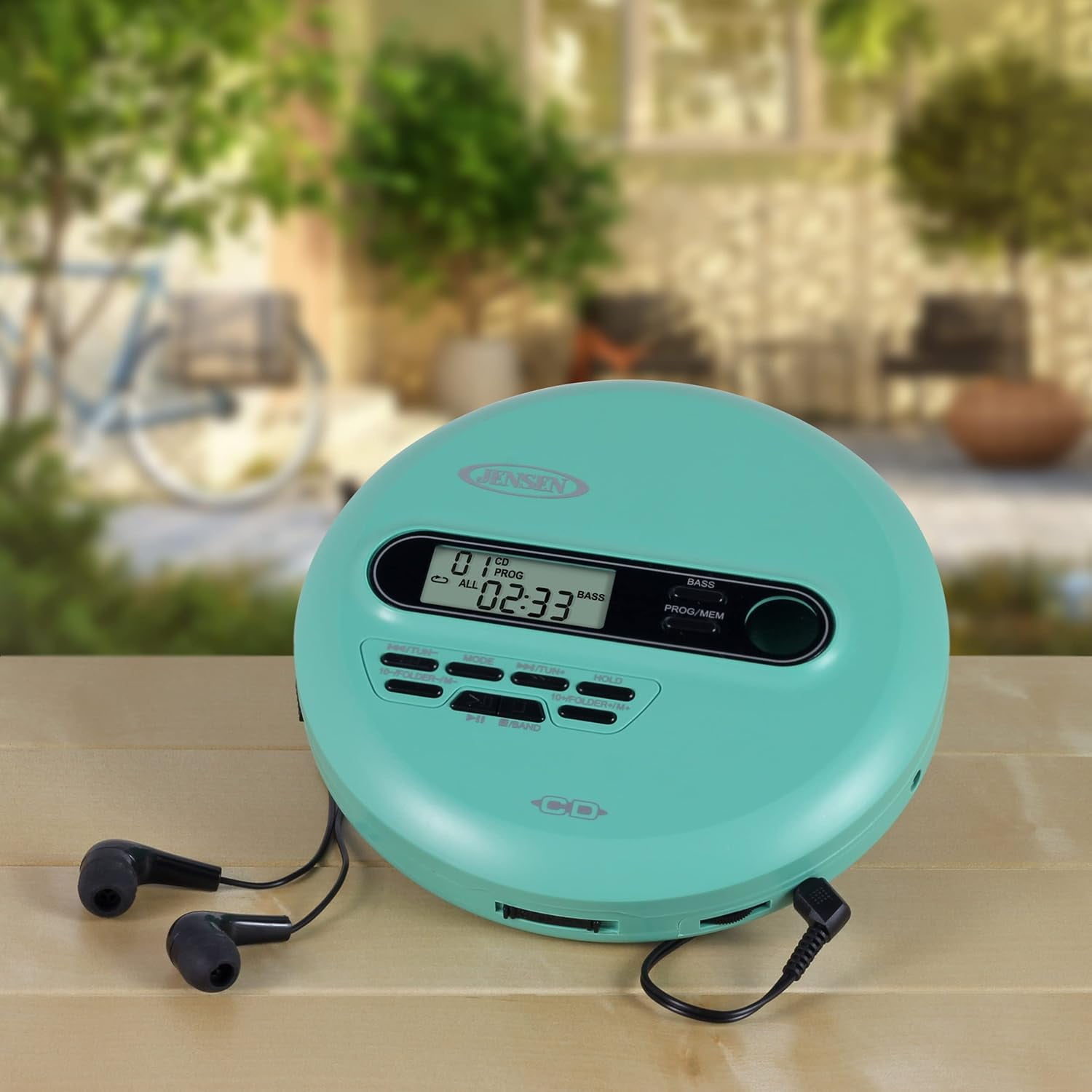 Pre-Owned Jensen CD-65 Teal Portable Personal CD Player CD/MP3 Player ...