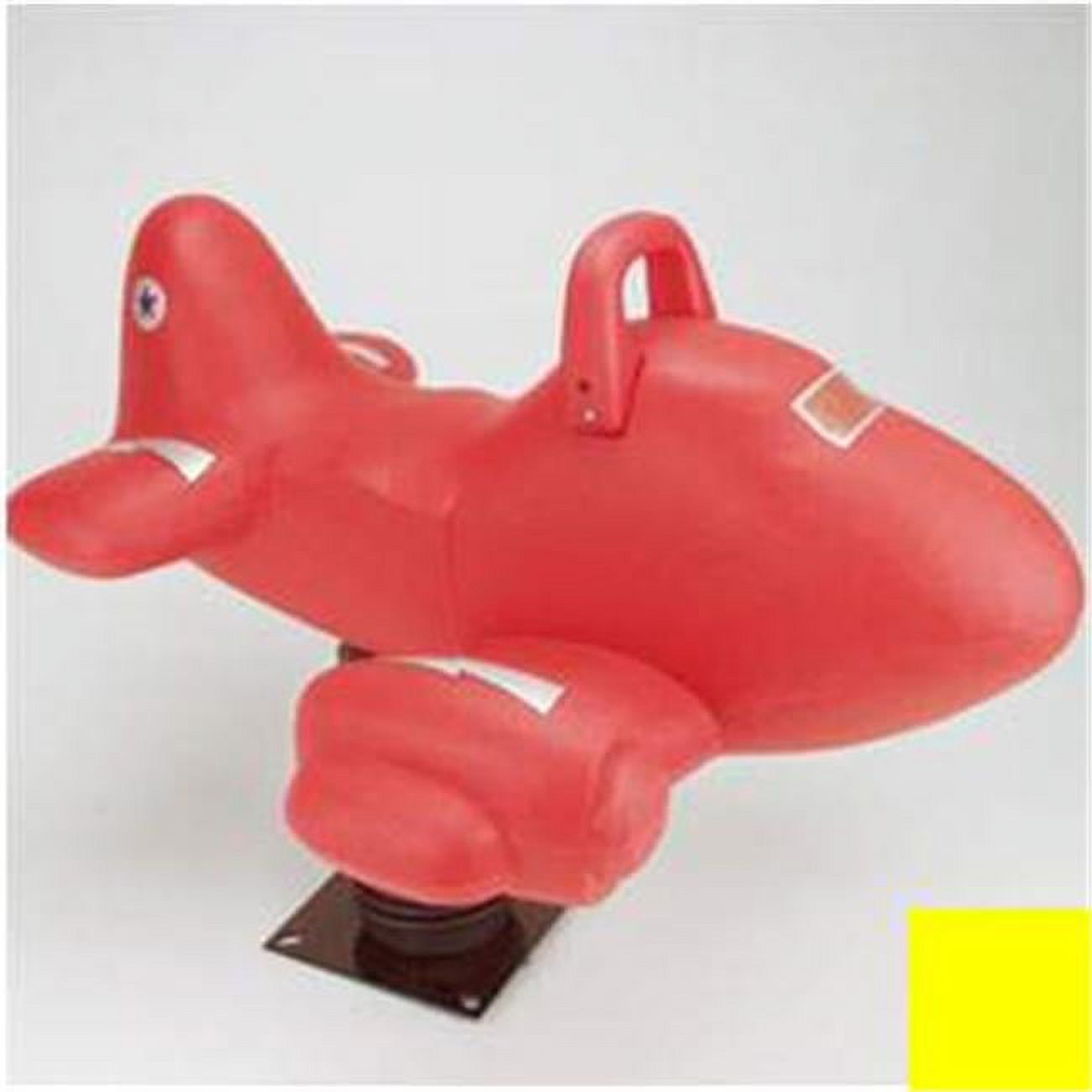 Jensen Commercial Airplane Roto Molded Spring Ride - Yellow - 23in ...