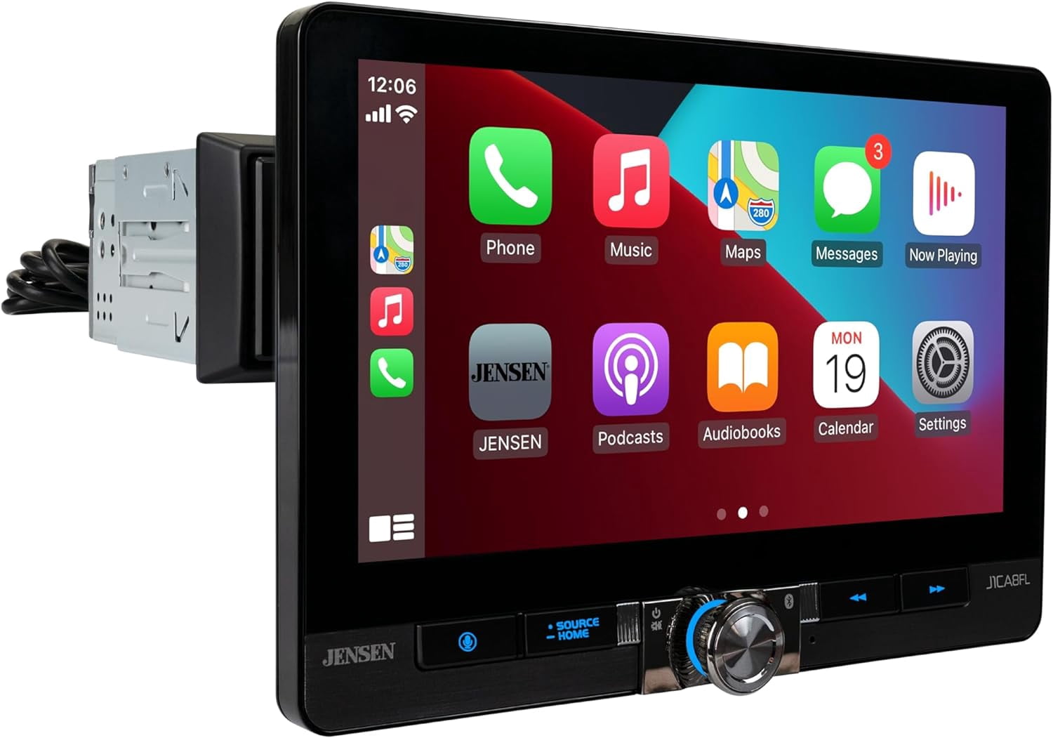 Jensen J1CA8FL 8-inch Touch Screen Car Stereo, Apple CarPlay, Android ...