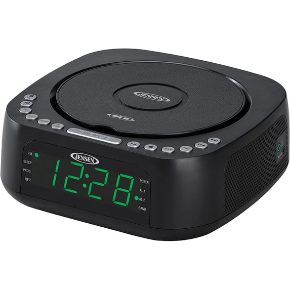 Jensen JCR-375 Audio CD Player Stereo Alarm Radio with USB Charging ...