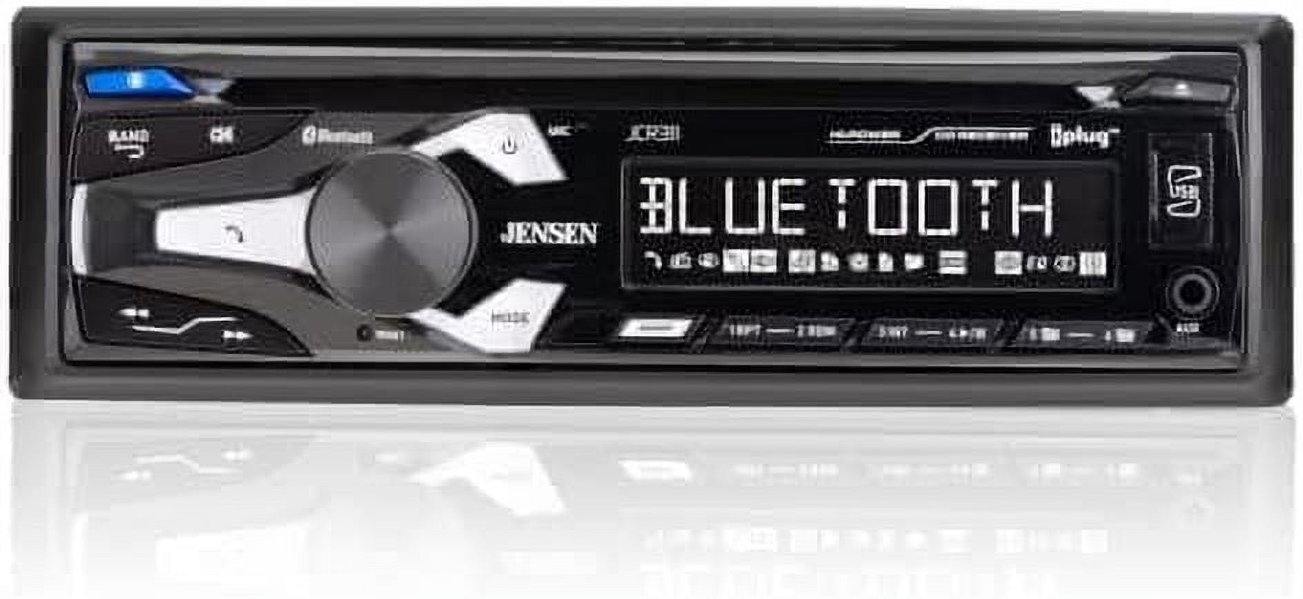 Jensen JCR311 Single DIN Car Stereo with Bluetooth, CD, USB, MP3, Voice ...