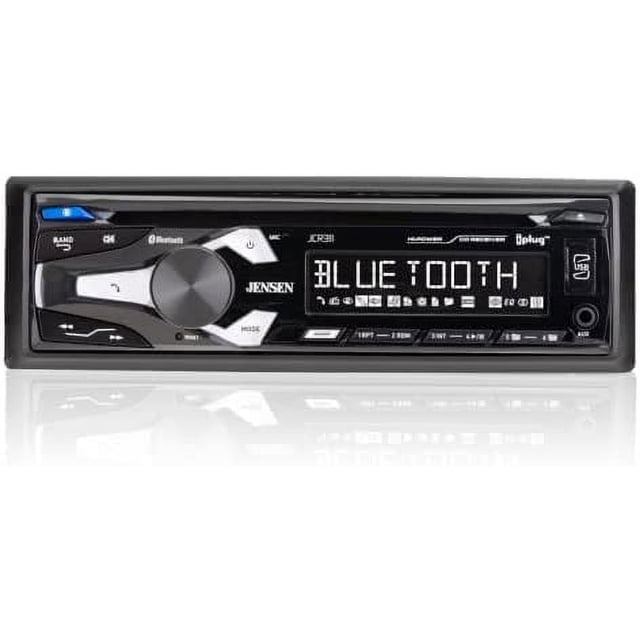 Jensen JCR311 Single DIN Car Stereo Receiver with CD Player, New ...