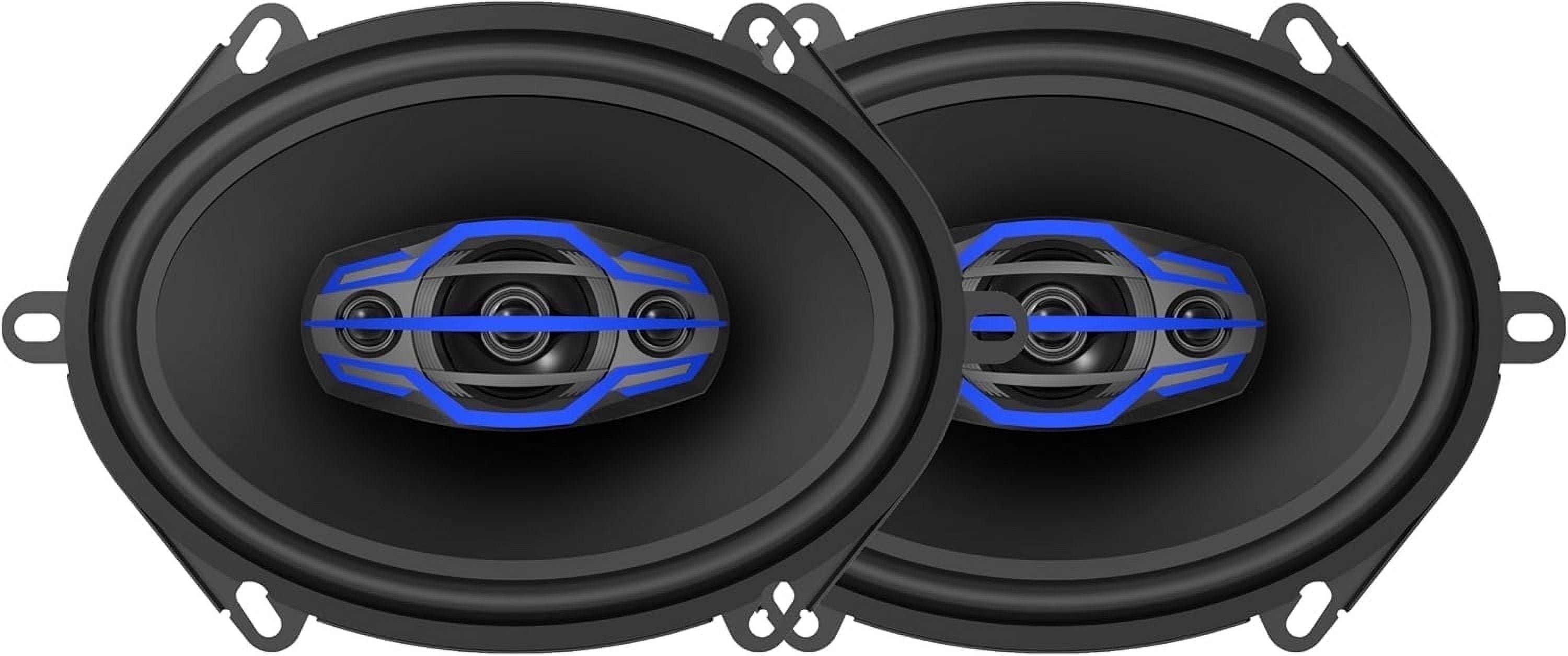 Jensen JS6804 5x7/6x8" 4-Way Car Speakers, 160W Peak Power, Mylar Dome ...