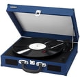 Jensen JTA-410-BL Portable 3-Speed Stereo Turntable with Built-In ...