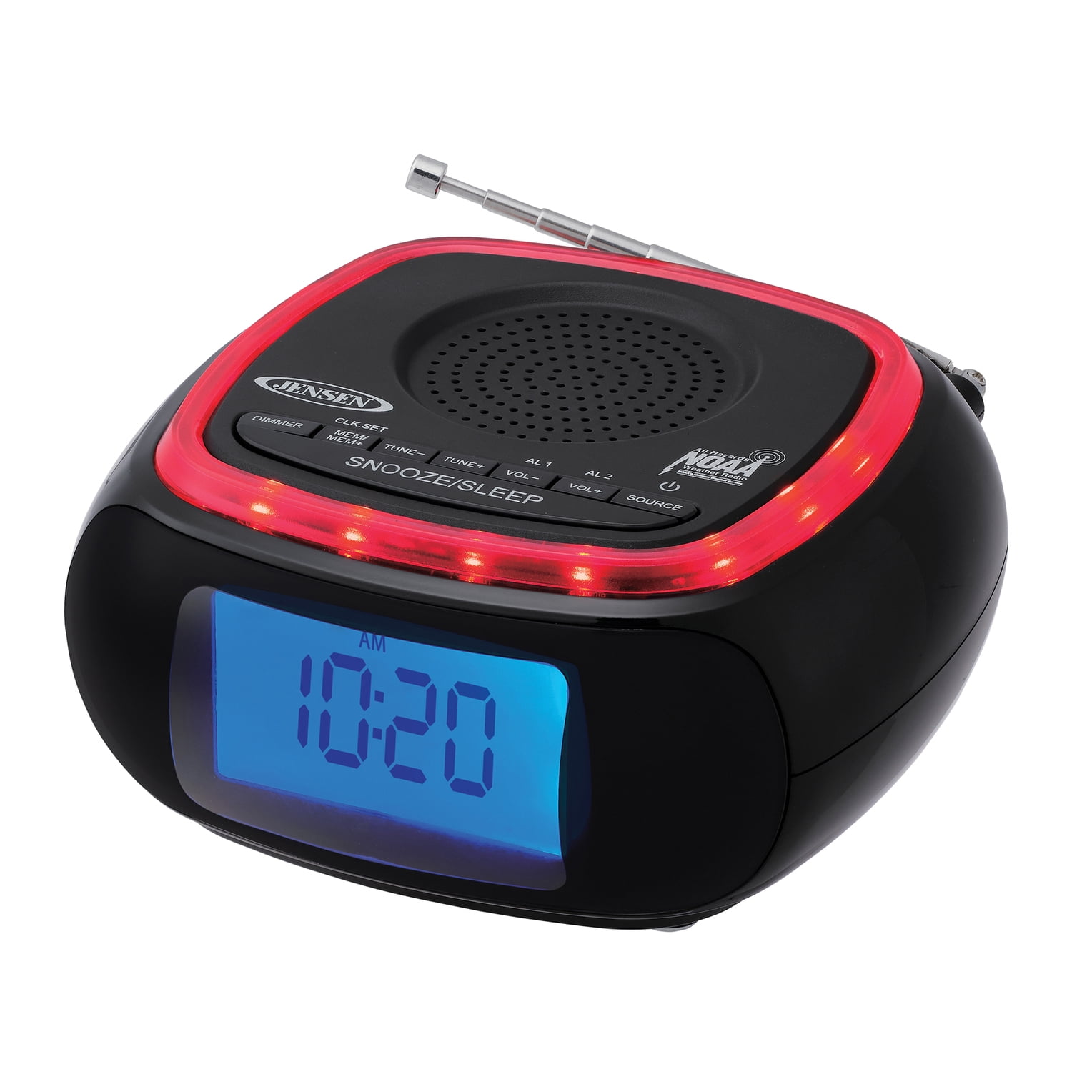 Jensen Jep-725 Clck Rado Emergency Prepardness AM/FM Weather Band Clock ...