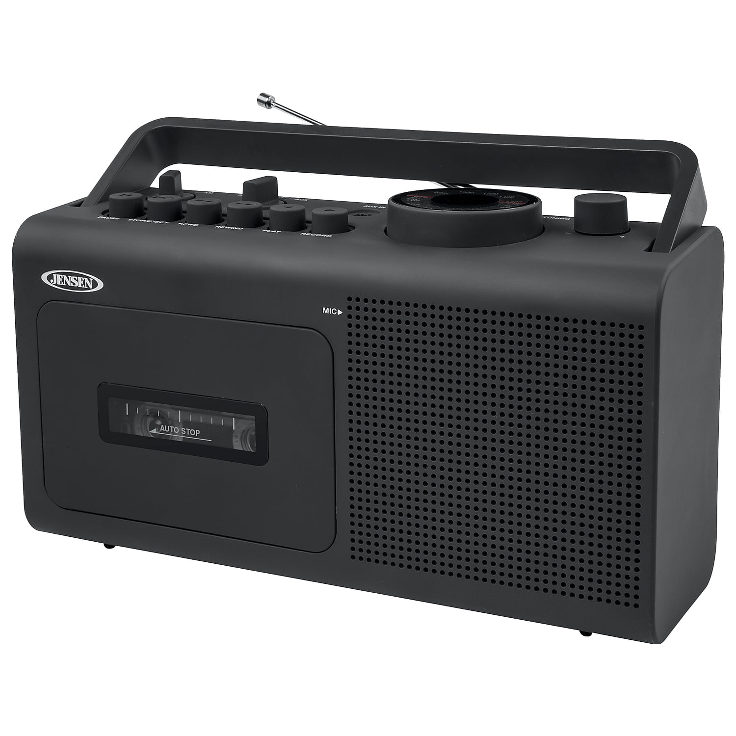 Jensen MCR-250 Portable Cassestte Player & Recorder with AM FM Radio ...