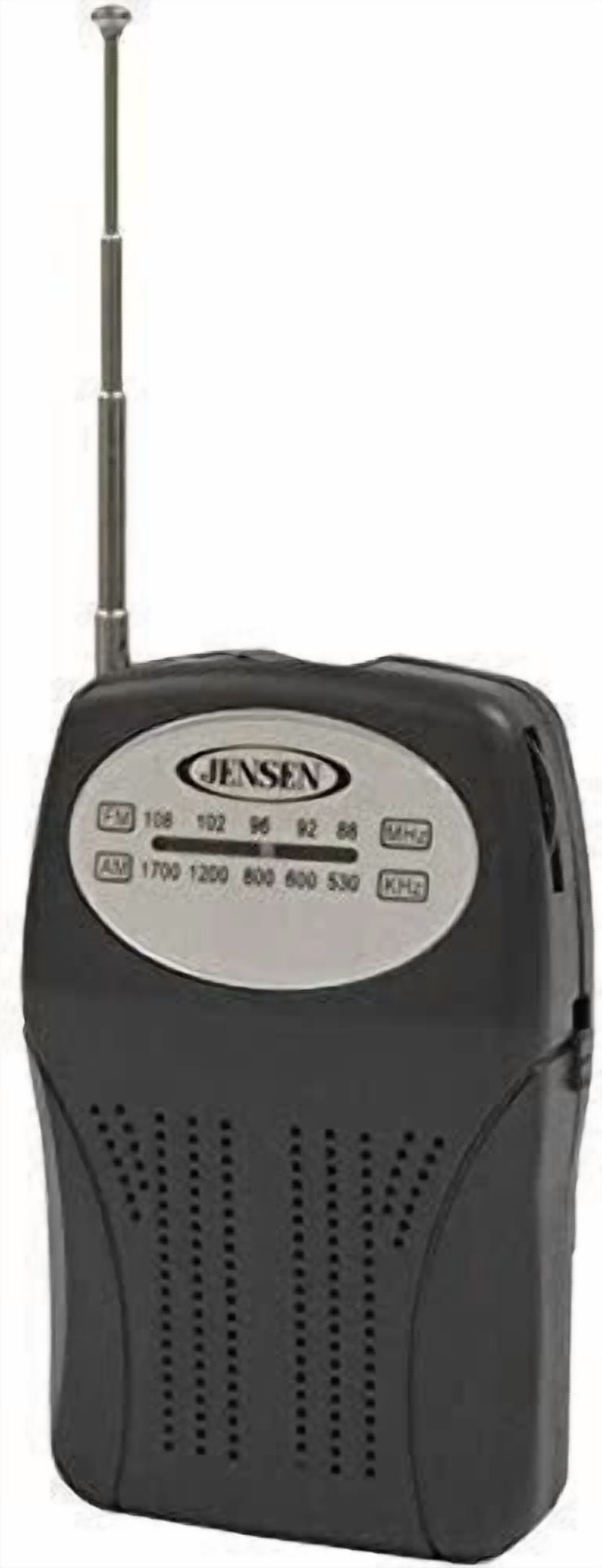 Jensen Mr-75 Am/Fm Pocket Radio (Black)-New - Walmart.com