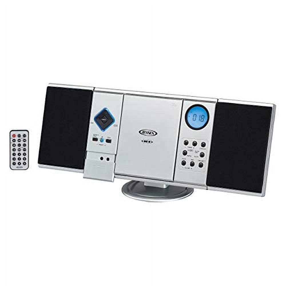 Jensen JMC-180SB Home Player, Wall Mountable CD Music System, AM/FM ...