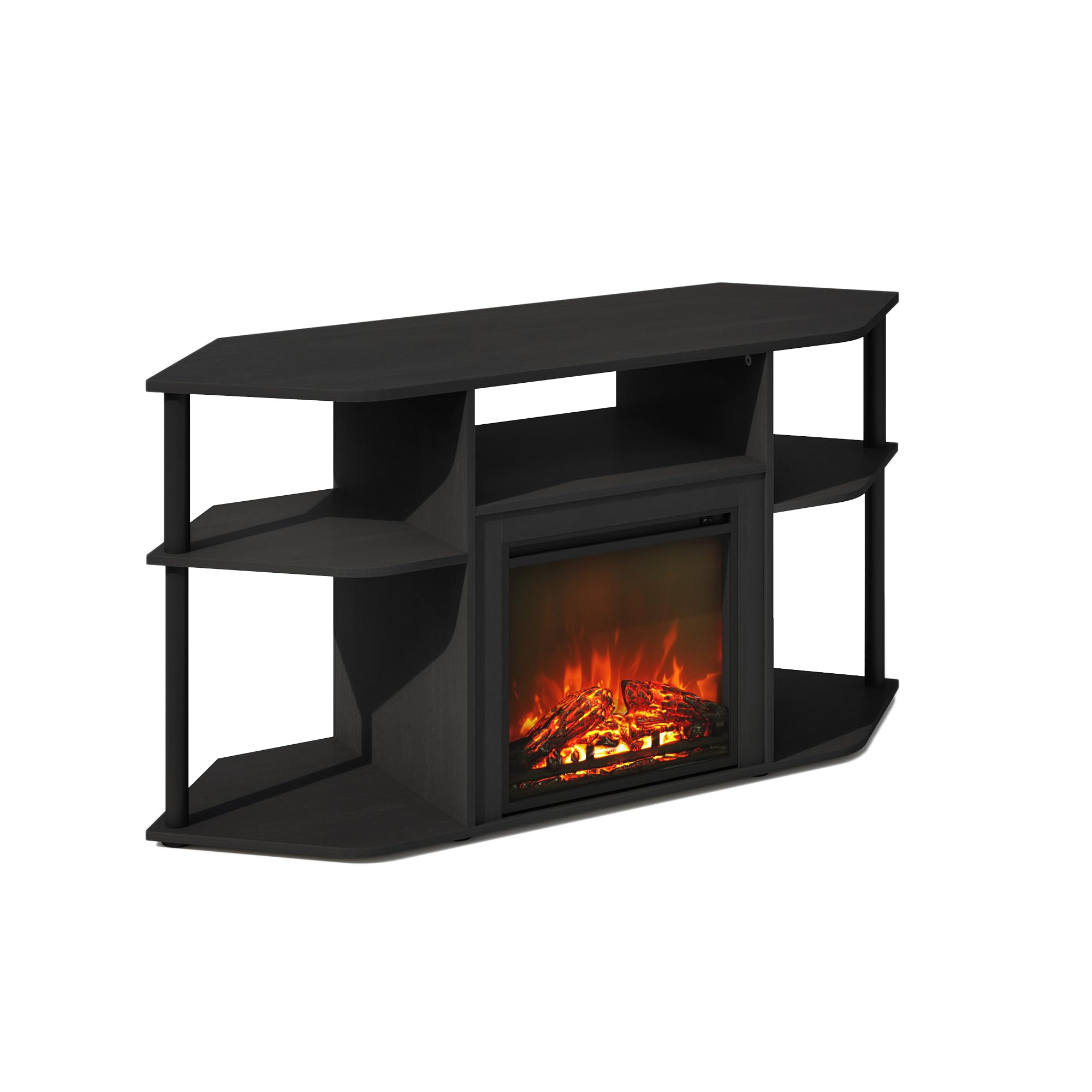 Jensen Open Storage Electric Fireplace TV Stand for Corner ...
