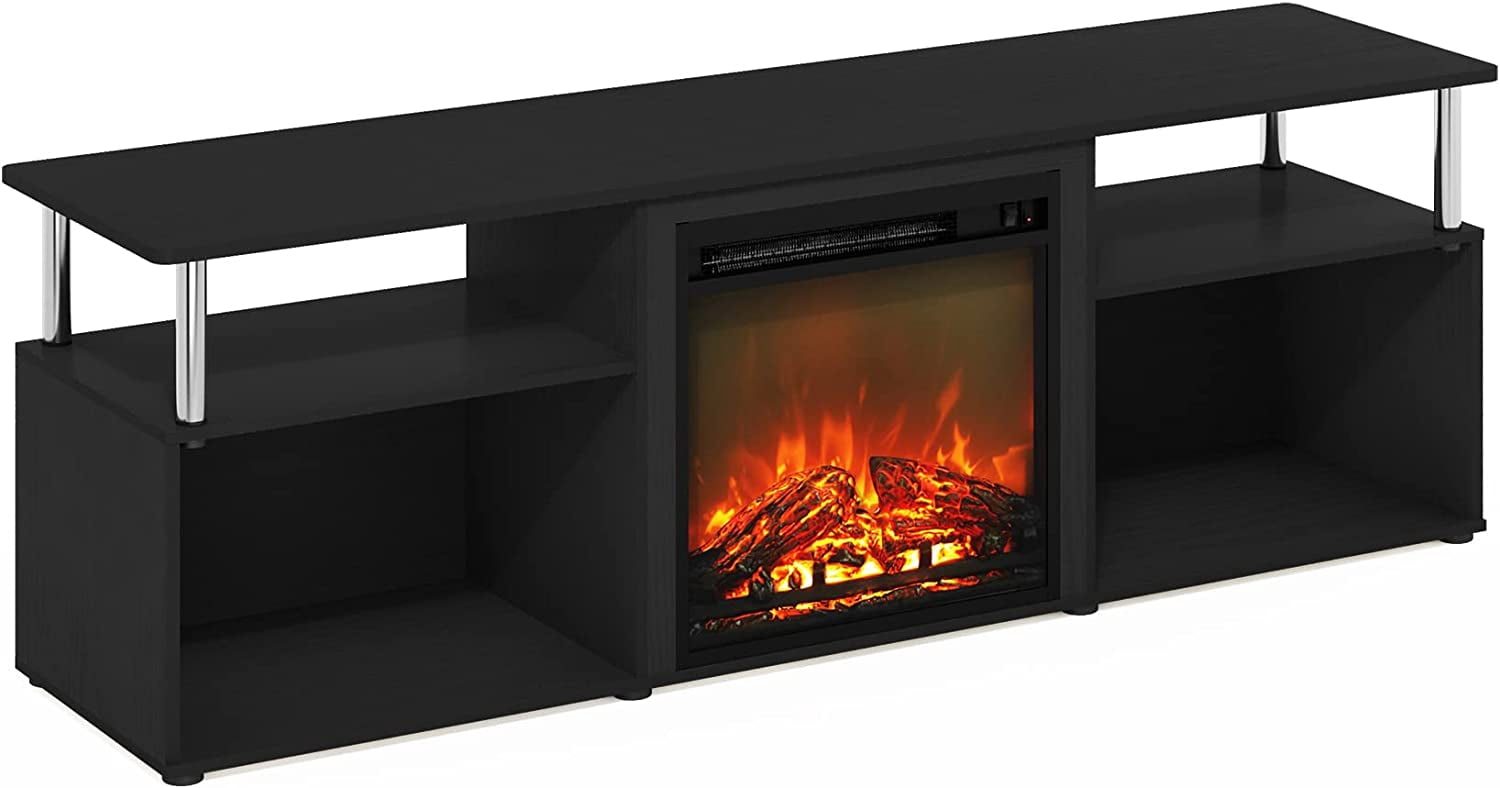 Jensen Open Storage Fireplace Entertainment Center for TV up to 70 Inch ...