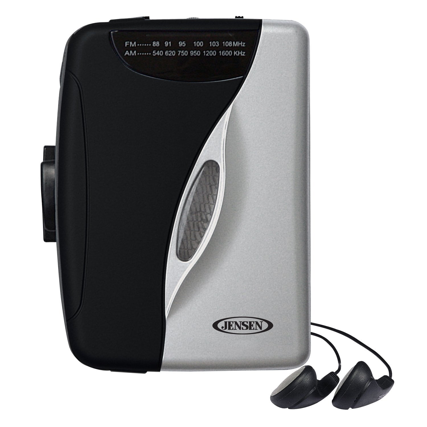 Jensen Portable Compact Lightweight Slim Design Stereo AM/FM Radio ...