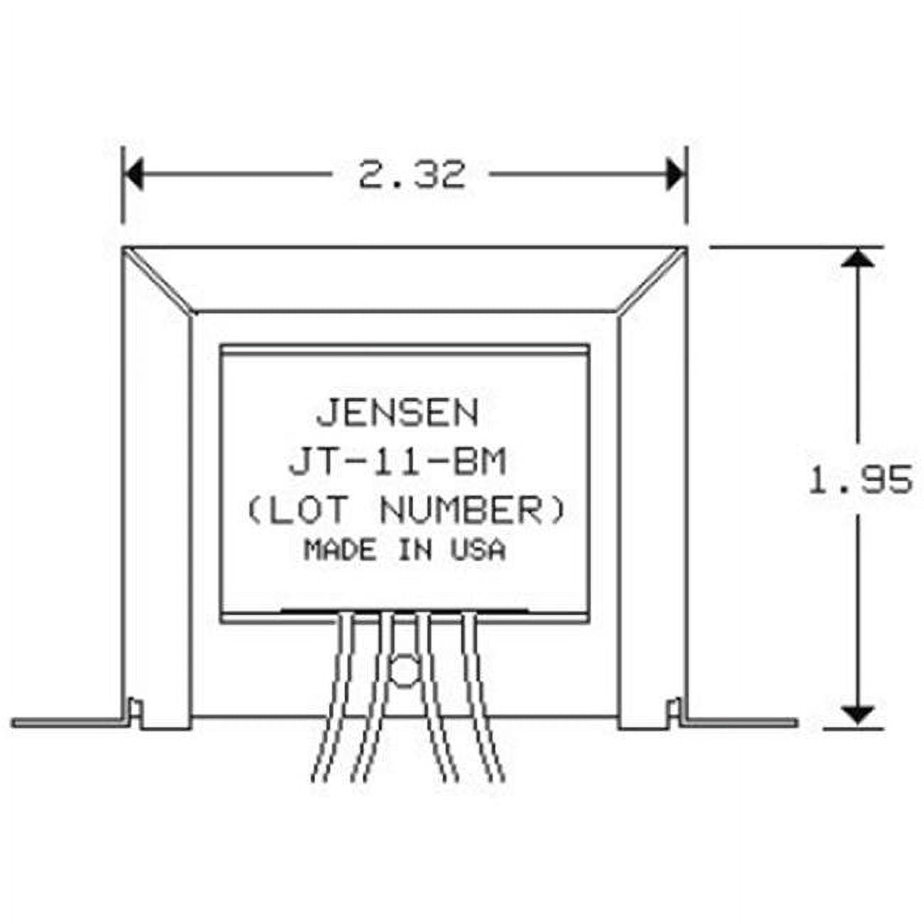 Jensen Transformers JT-11-BMCF Line Output Audio Transformer - Walmart.com