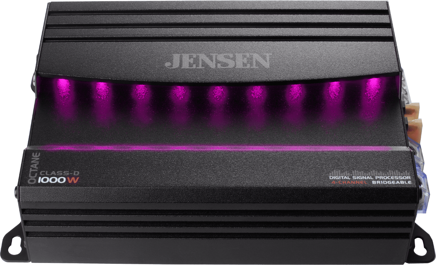 Jensen Class D 4 Channel Bridgeable Amplifier, 80W RMS x 4, 1000W Peak ...