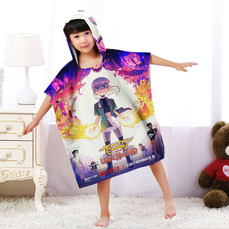 Jentry Chau vs. The Underworld Hooded Beach Towel Poncho for Kid Girls ...