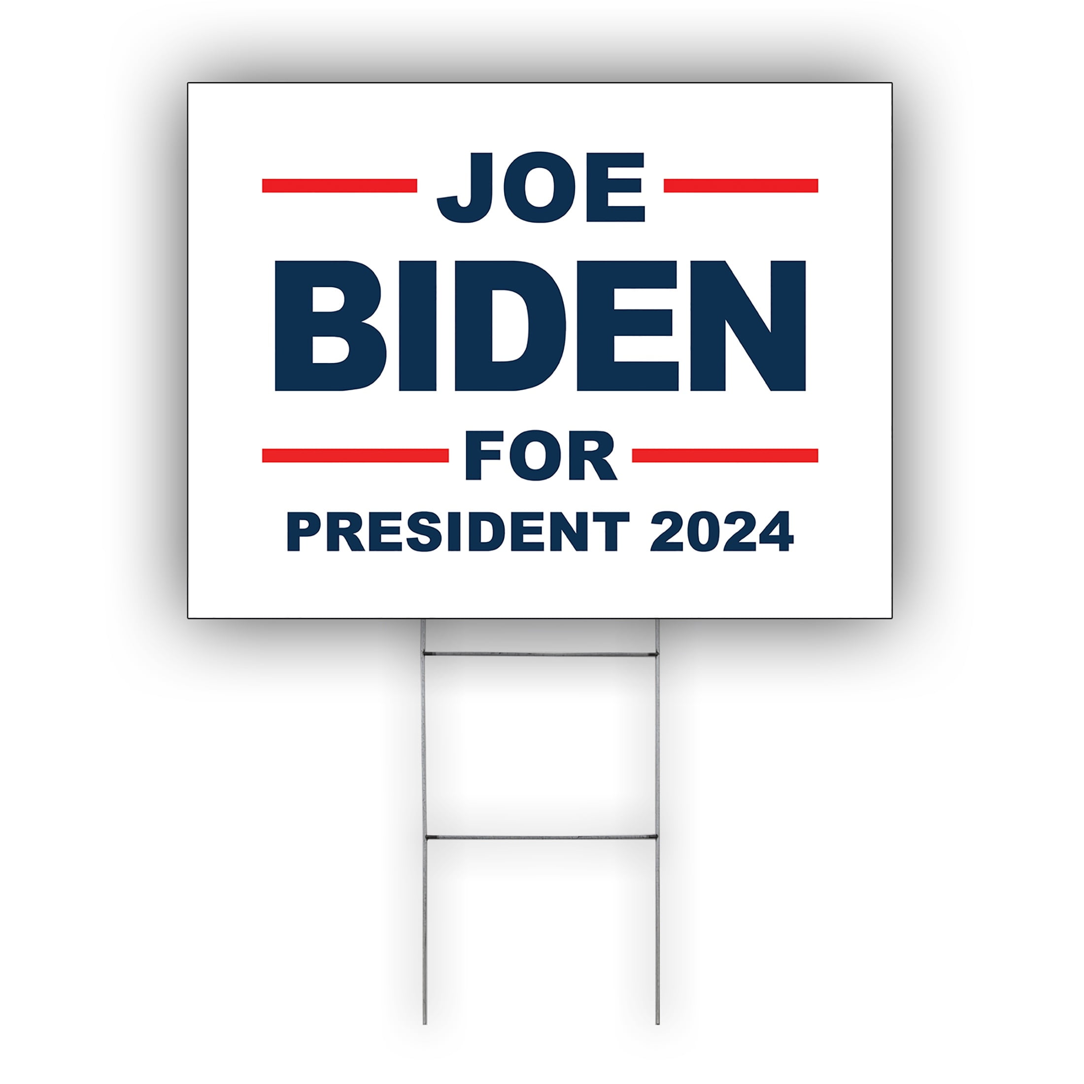 Jeo Biden For President 2024 Election Coroplast Yard Sign With H Stake ...