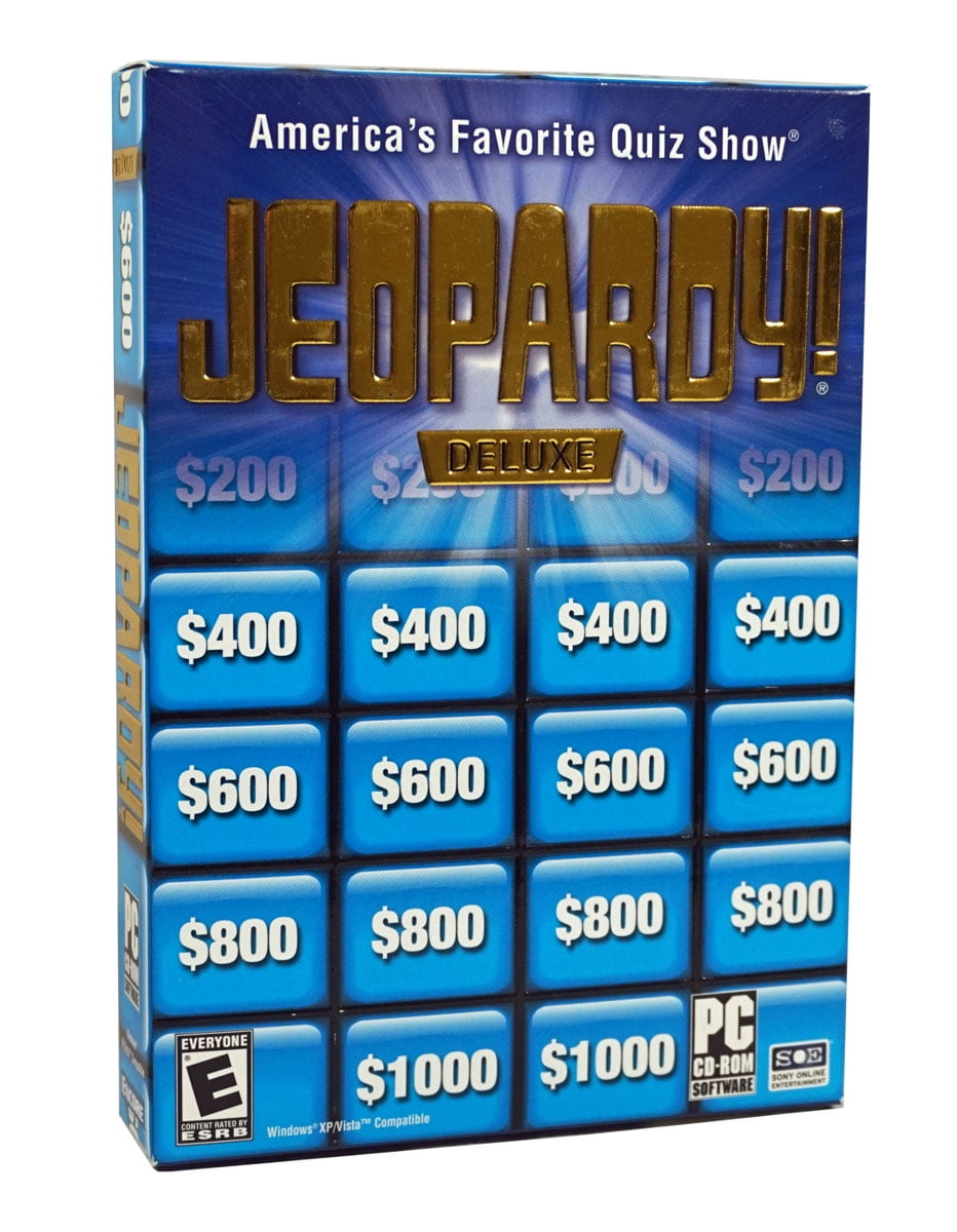 Jeopardy Deluxe PC CDRom Software - America's Favorite Quiz Show Game ...