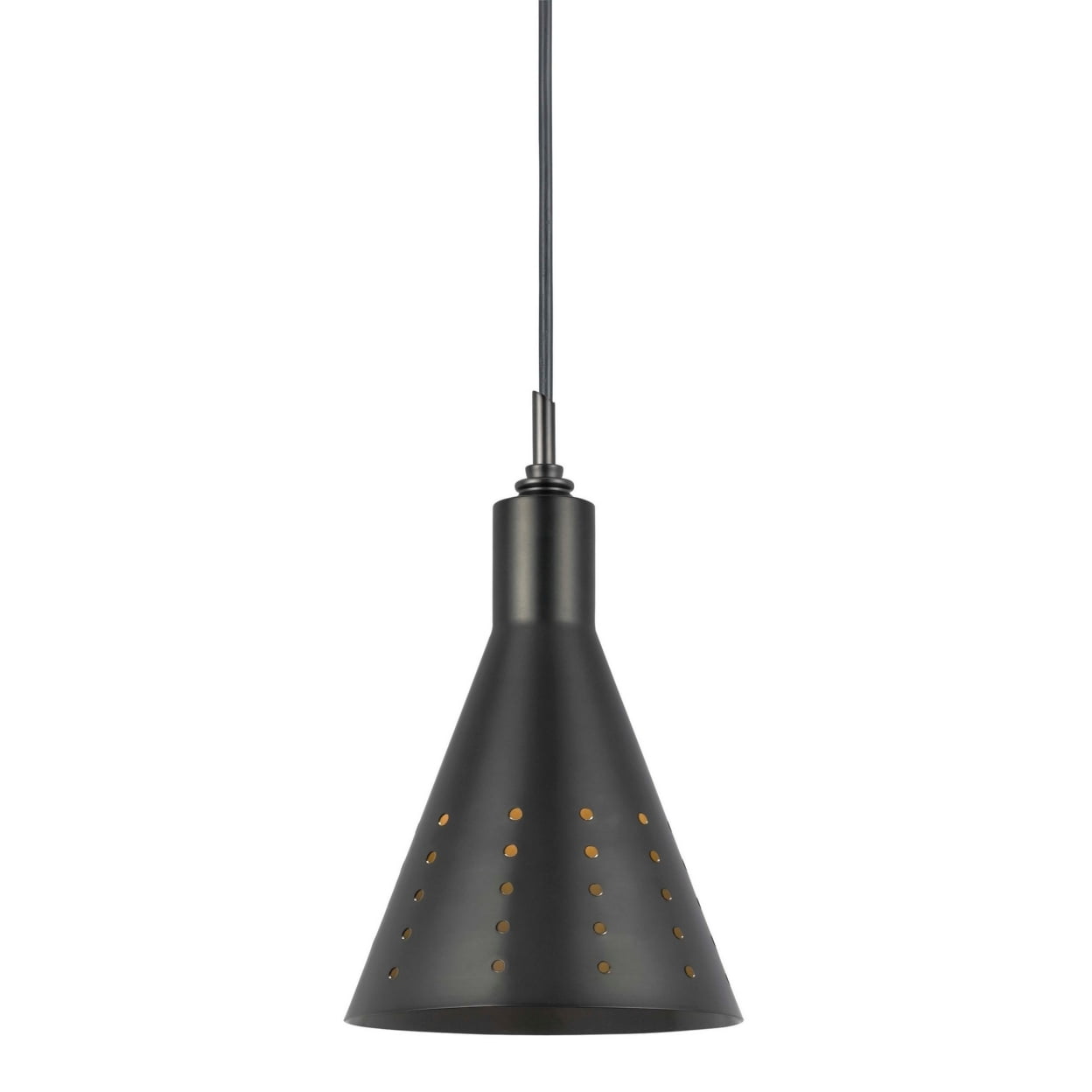 Jep 6 Inch Modern Pendent Light, Round Metal Shade, Oil Rubbed Dark ...