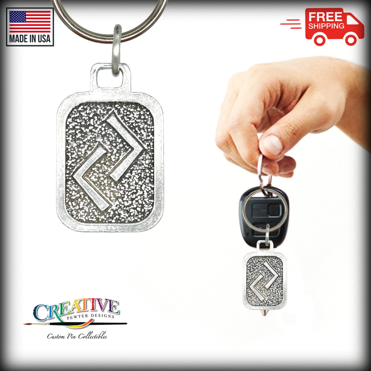 Jera Keychain, L059KC, 1 1/4 Inch, Norse Runes, Viking, Harvest, Gift ...
