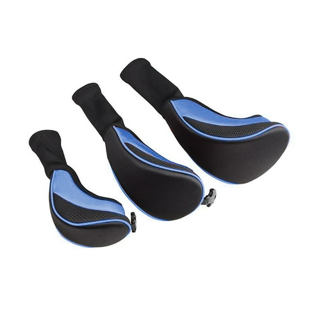 Jercoda 3pcs Set Golf Club Head Covers, Golf Fairway Woods Headcover ...
