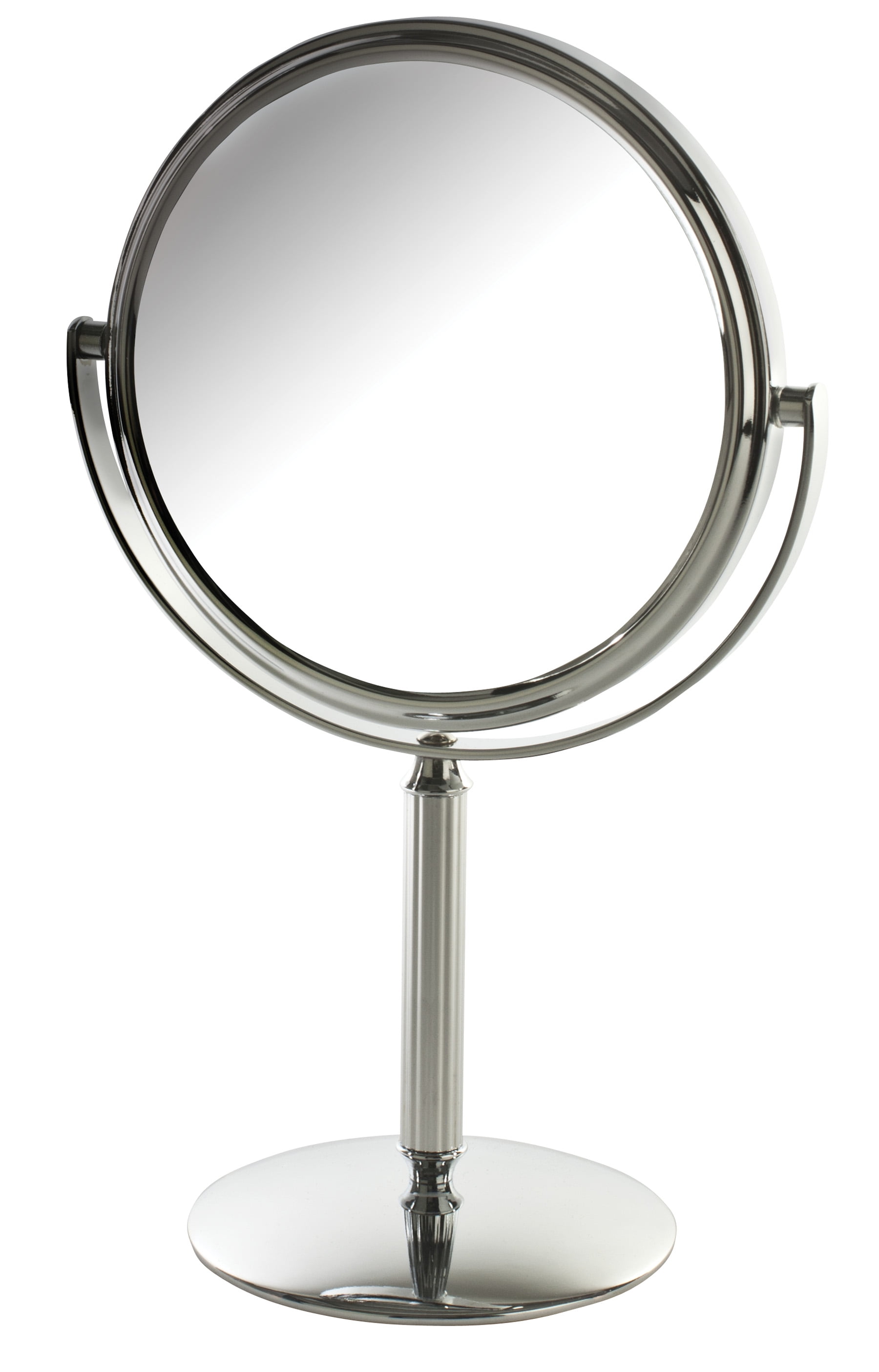 Jerdon 5 inch Diameter Table Top Mirror, 5X-1X Magnification, Chrome ...