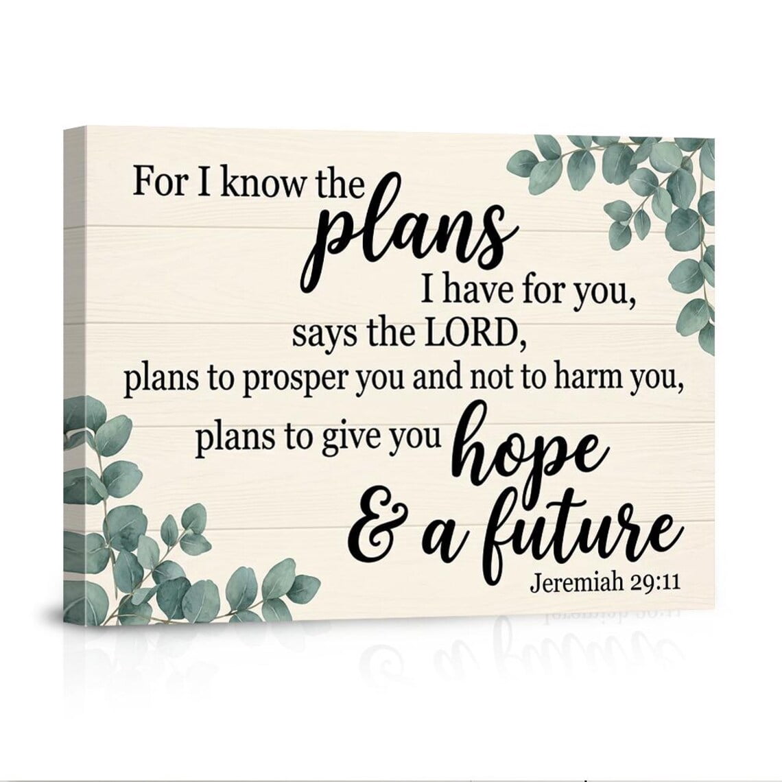 Jeremiah 29 11 Bible Verse Christian Scripture Quote Wooden Sign ...