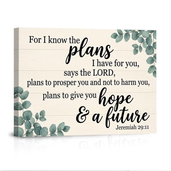 Jeremiah 29 11 Bible Verse Christian Scripture Quote Wooden Sign ...