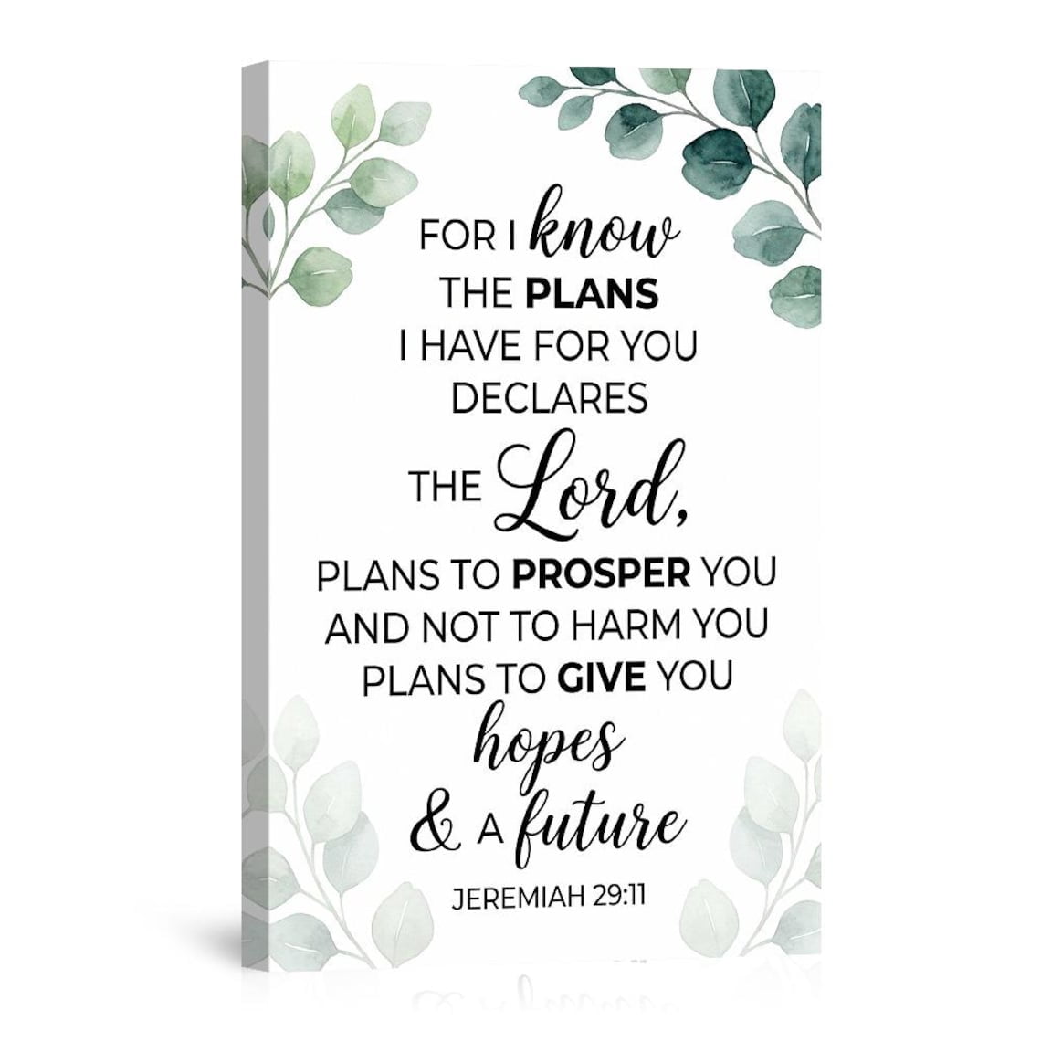 Jeremiah 29 11 For I Know Plans I Have You Bible Verse Christian ...