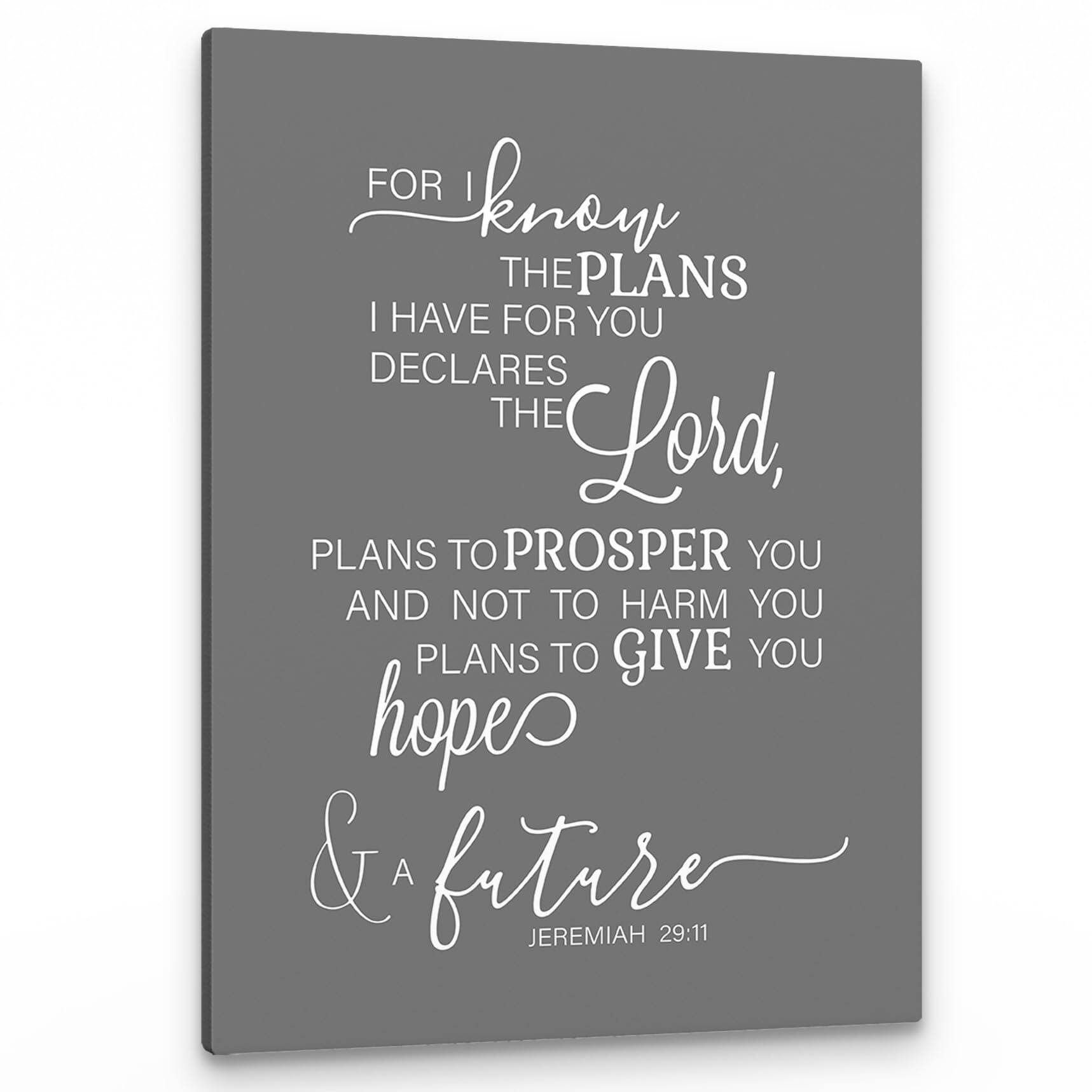 Jeremiah 29 11 Wall Art, Christian Jeremiah 29:11 For I Know The Plans ...