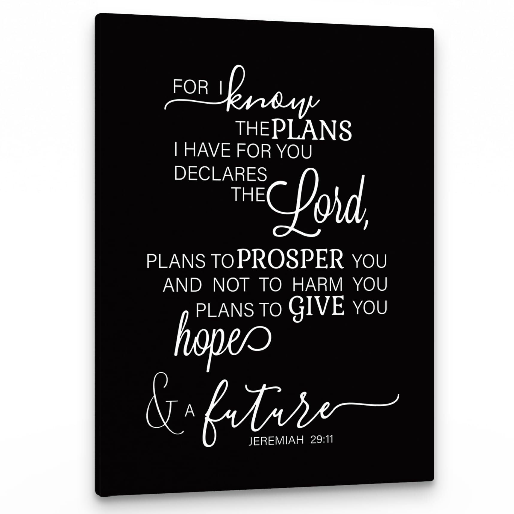 Jeremiah 29 11 Wall Art, Christian Jeremiah 29:11 For I Know The Plans ...
