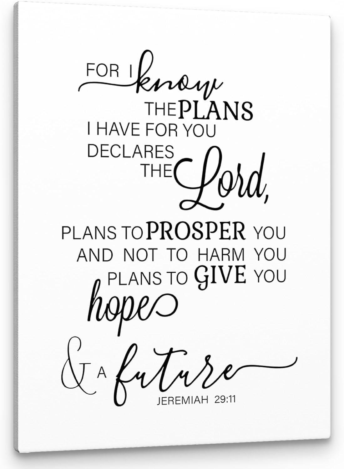 Jeremiah 29 11 Wall Art, Christian Jeremiah 29:11 For I Know The Plans ...