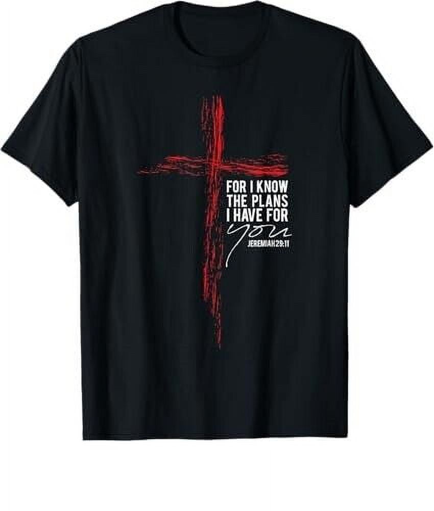 Jeremiah 2911 Christian Religious Bible Verse Gifts Cross T-Shirt ...