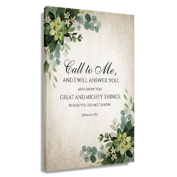 Jeremiah 33 3 Scripture Poster Bible Quote Wall Art Deco Bathroom ...