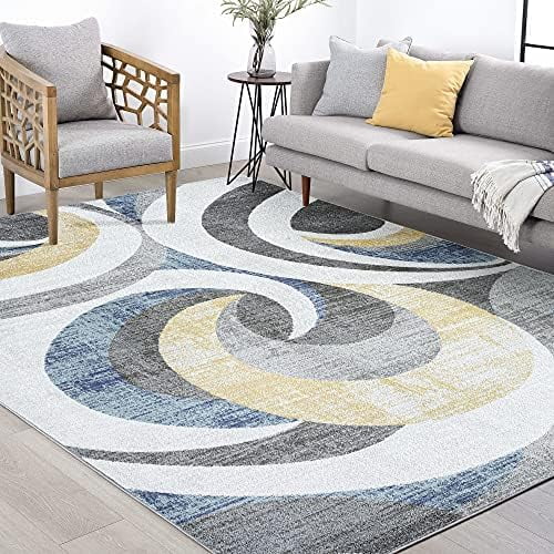 Jeremiah 8X10 Rectangle Area Rug For Living, Bedroom, Or Dining Room ...