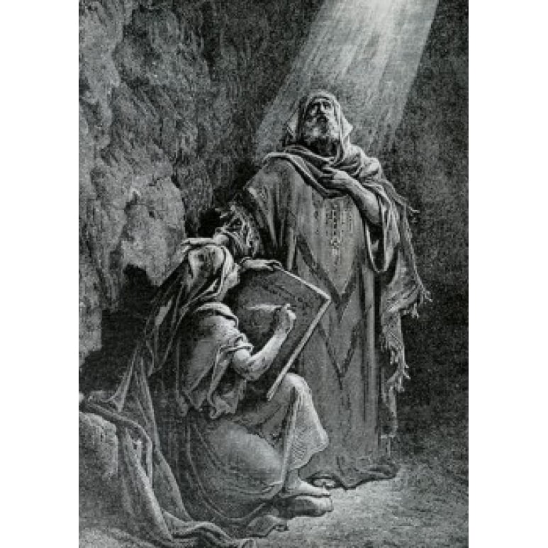 Jeremiah Dictating To Baruch Dore, Gustave(1832-1883 French) Poster ...