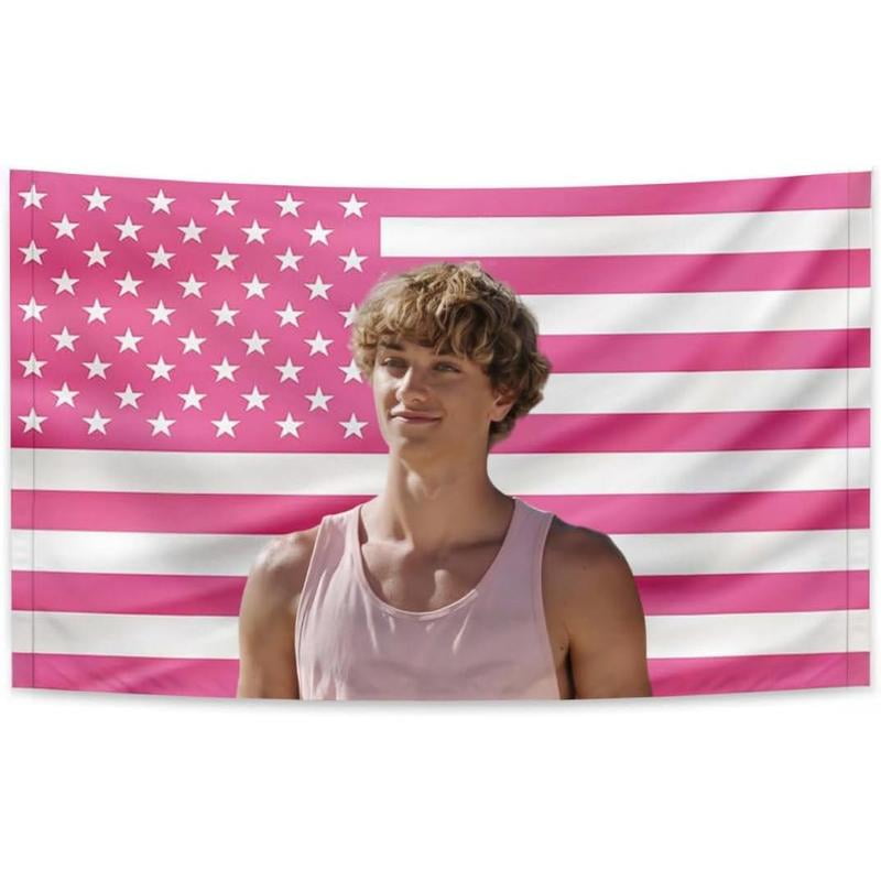 Jeremiah Funny Pink American Fisher Flag Tapestry Poster Bedroom Living ...