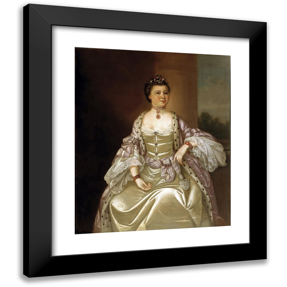 Jeremiah Theus 15x18 Black Modern Framed Museum Art Print Titled - Mrs ...