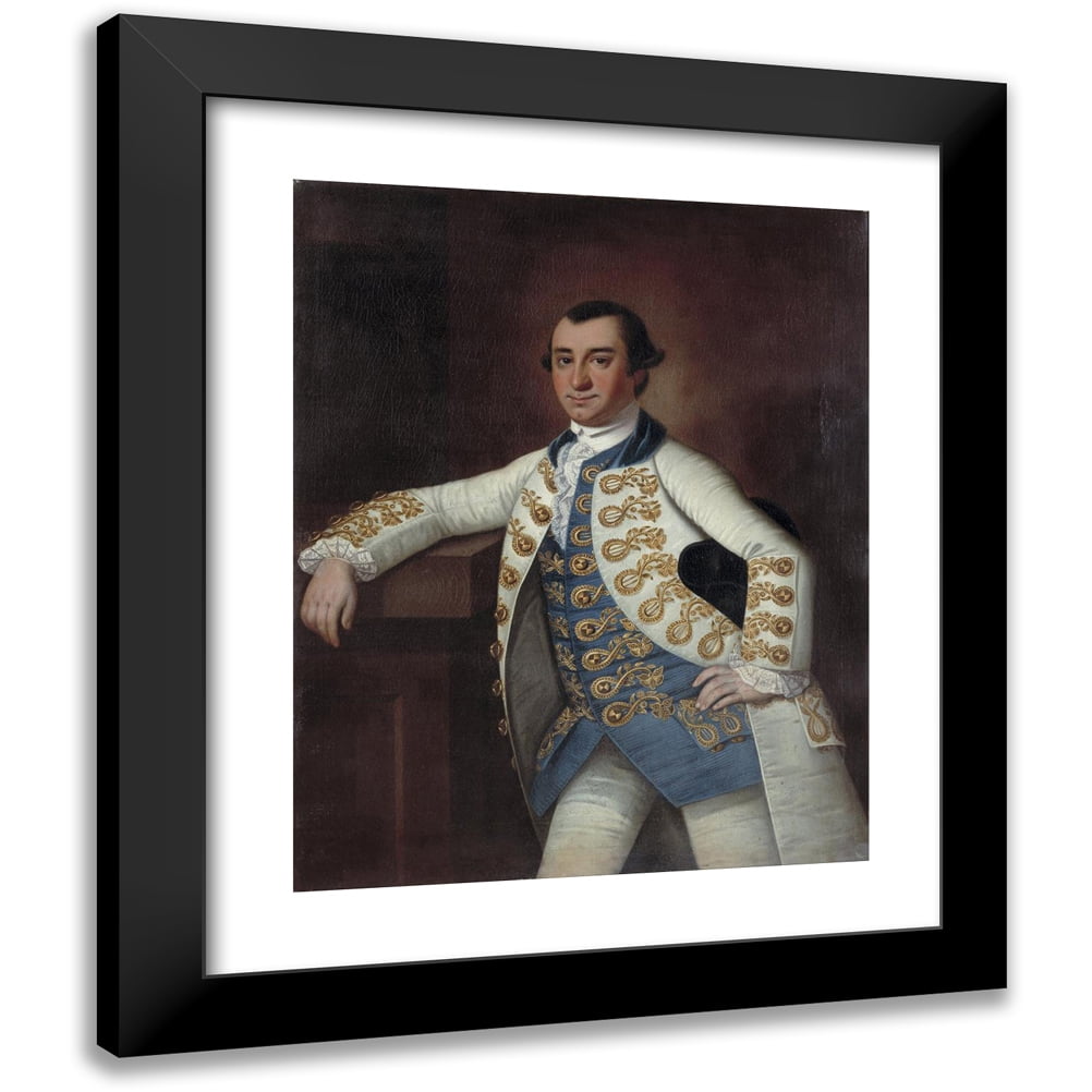 Jeremiah Theus 20x24 Black Modern Framed Museum Art Print Titled ...