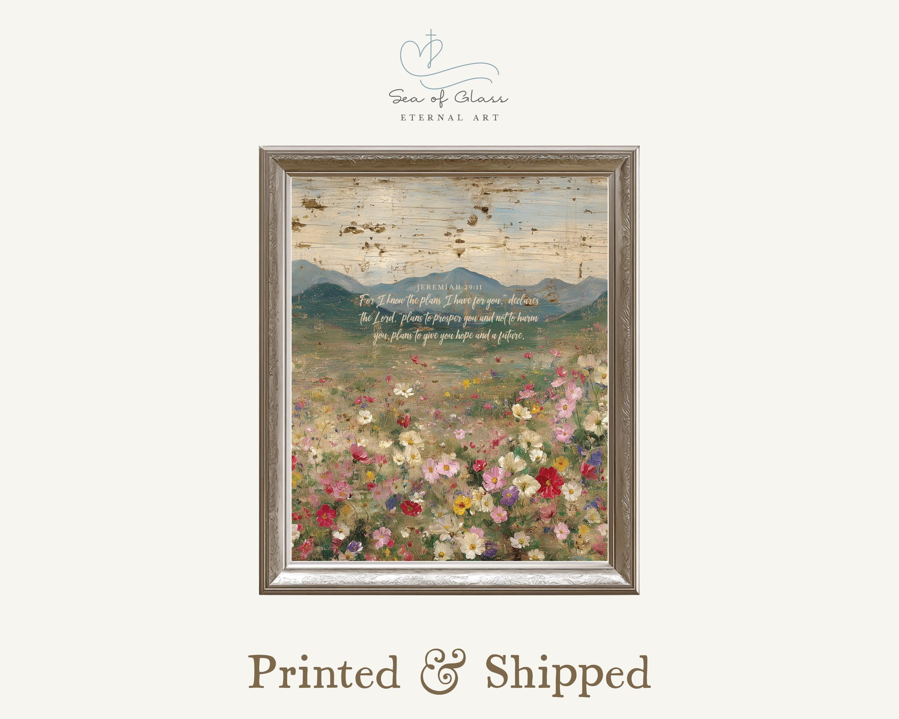 Jeremiah : Wall Art Poster - For I Know The Plans I Have For You ...